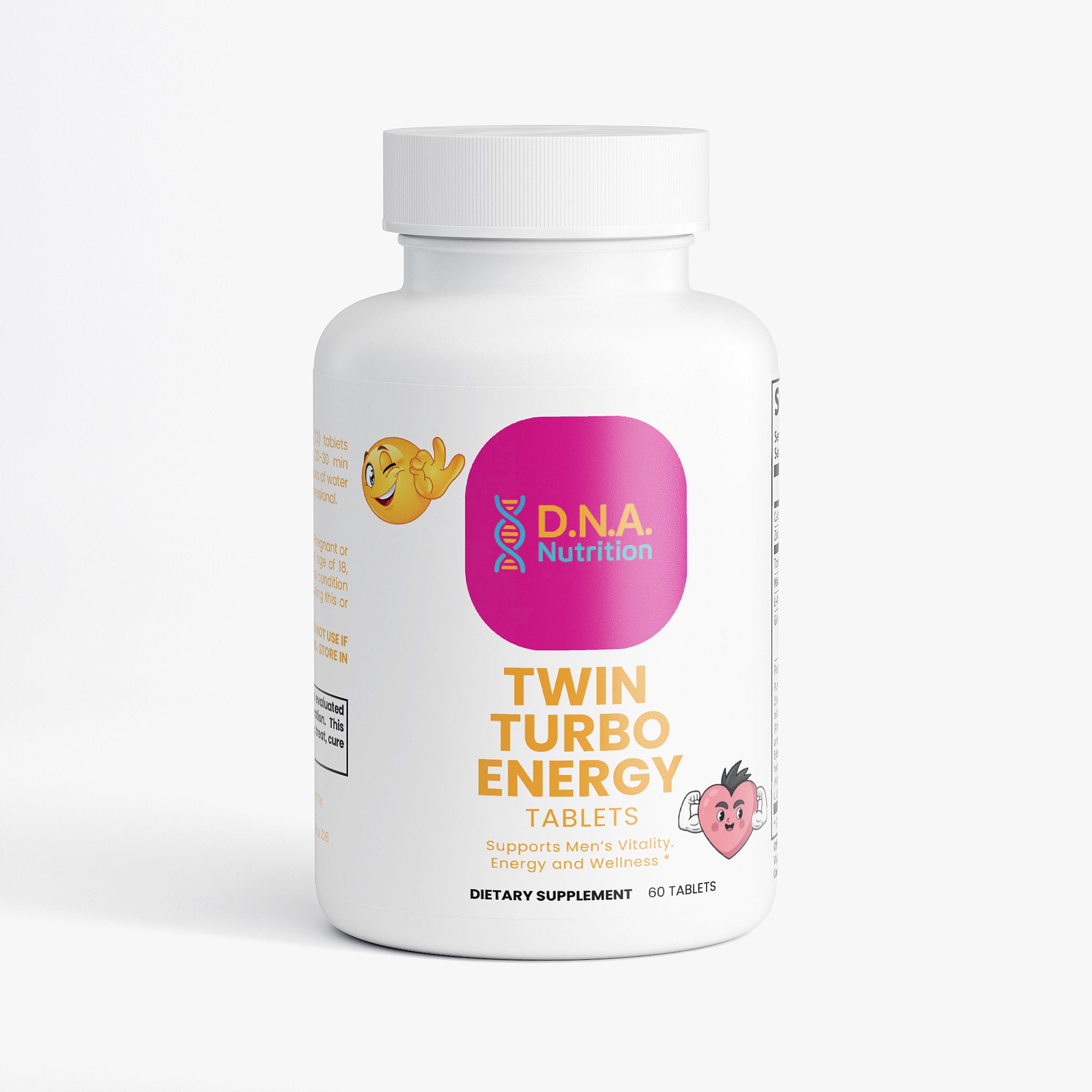 Twin Turbo Energy Tablets (Men Only) – Thrive by D.N.A. Nutrition